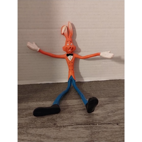 unknown | Holiday | Pink And Blue Vintage Bendy Bendable Bunny Rabbit ...